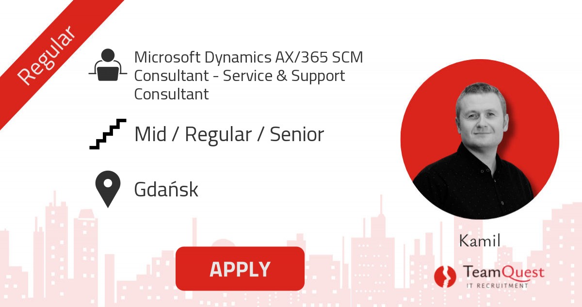 Praca Microsoft Dynamics AX/365 SCM Consultant - Service & Support ...