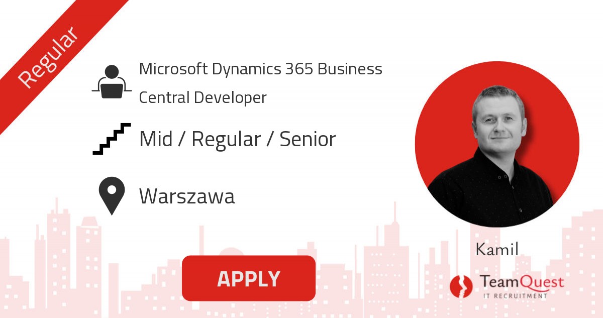 Praca Microsoft Dynamics 365 Business Central Developer - Warszawa ...